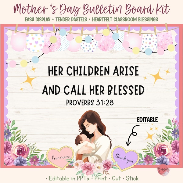 Mothers Day Bulletin Boards for Church - Etsy