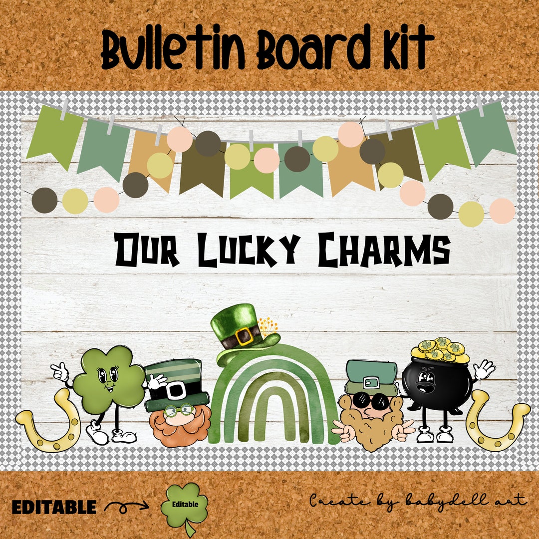 St. Patrick's Day Bulletin Board or Classroom Door Decor, Classroom ...