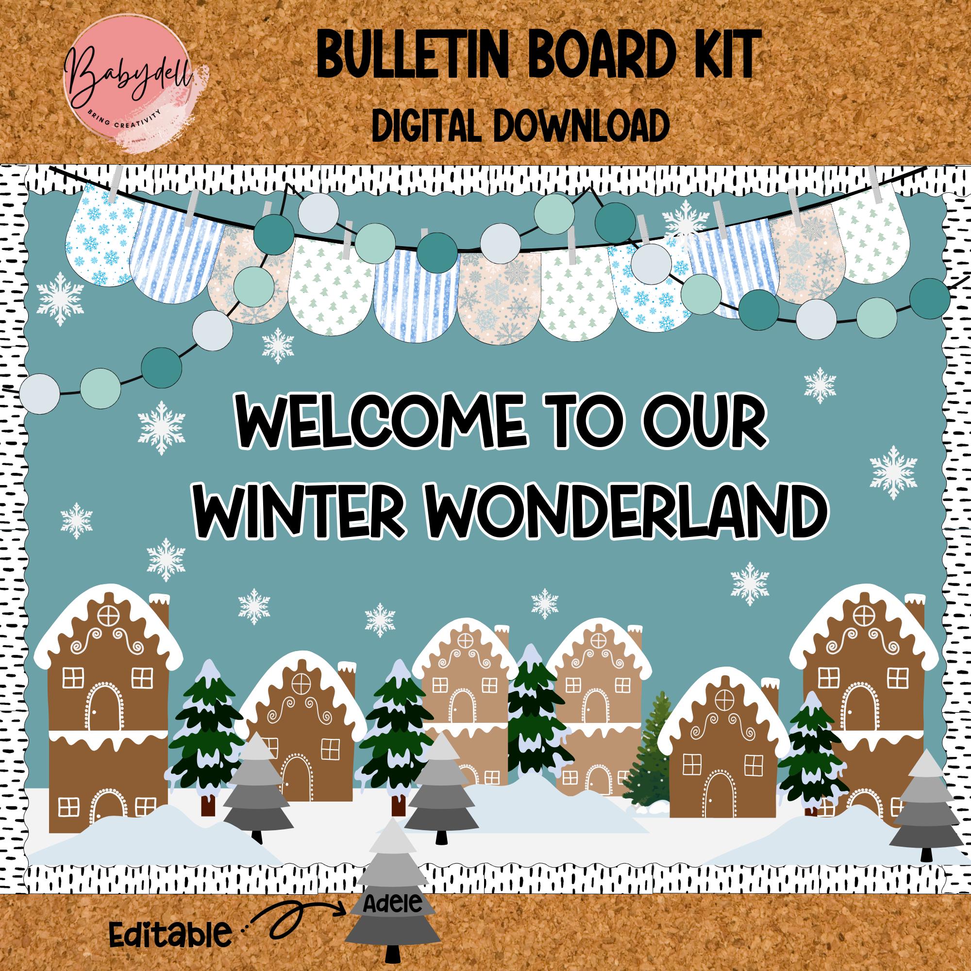Printable Winter Wonderland Bulletin Board 83 Winter Bulletin Board