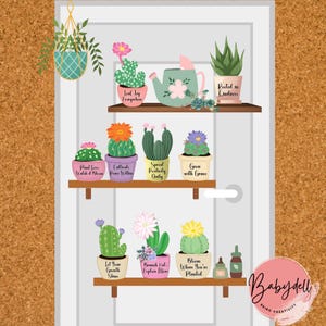 Cactus Classroom Bulletin Board: Plant of Kindness Decor (printable) - Etsy