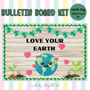 Earth Day Bulletin Board Classroom Display Door Decor Kit - Etsy