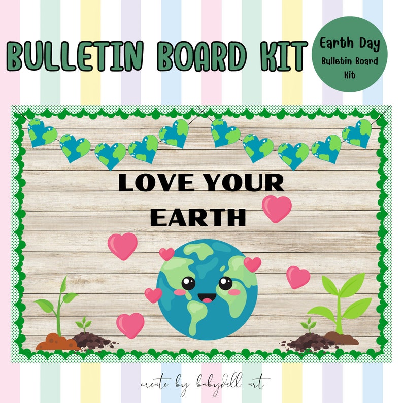 Earth Day Bulletin Board Classroom Display Door Decor Kit - Etsy