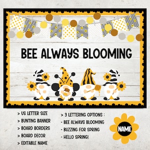 SPRING Bulletin Board Spring Classroom Bulletin Board Kit Classroom ...