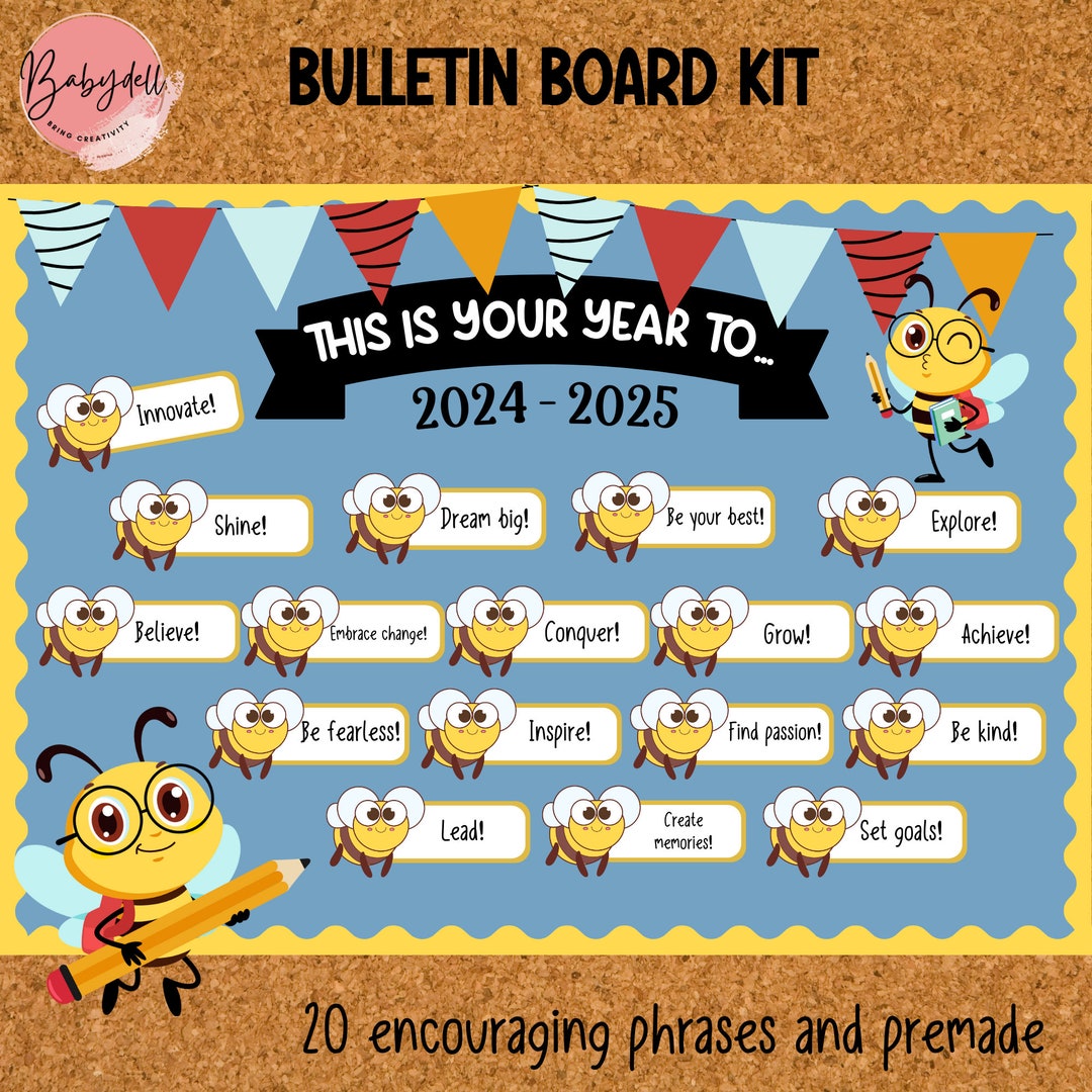 Back to School Bulletin Board Kit | This is Your Year to | New Year New ...