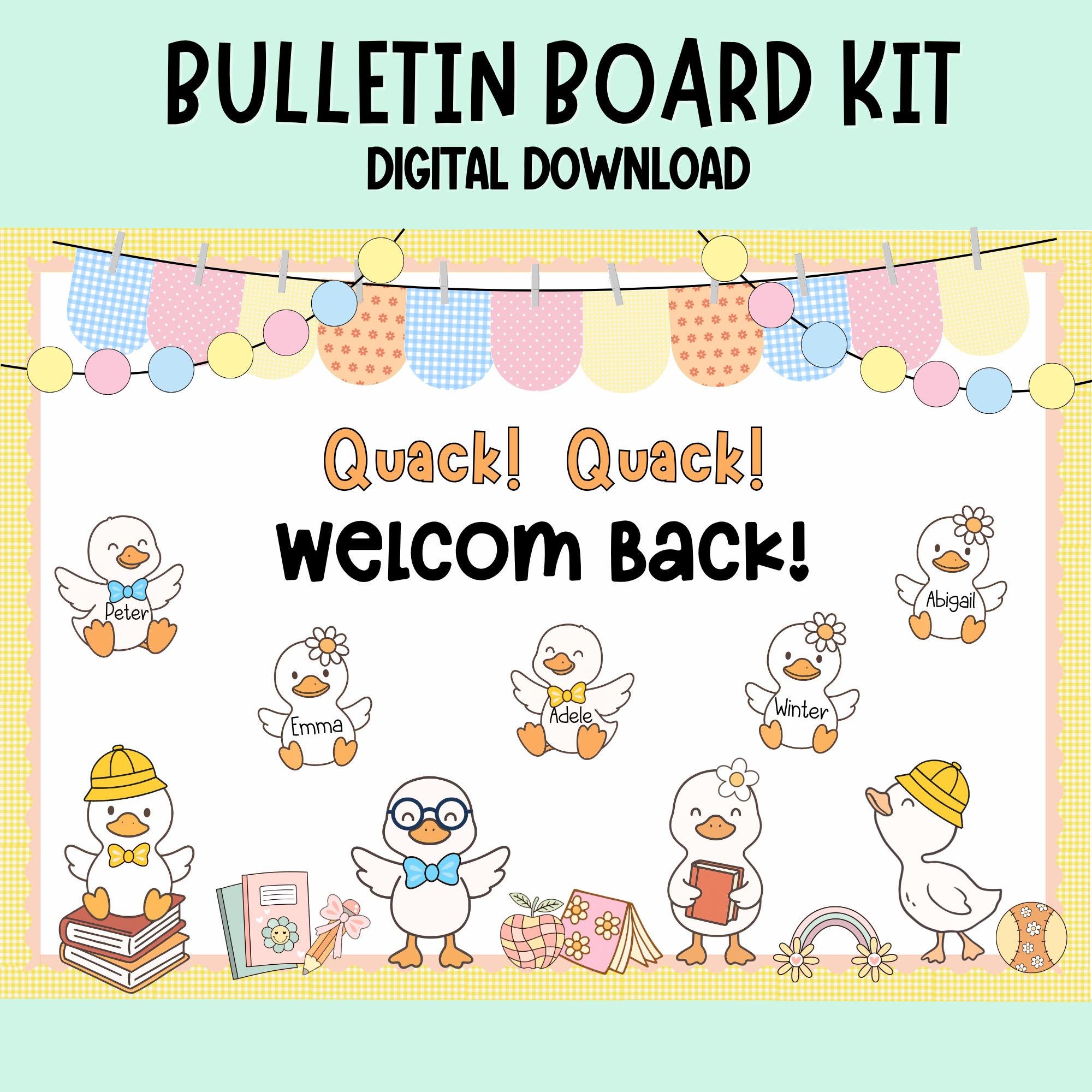 Duck & Goose Bulletin Board Kit: Back to School Classroom Decor - Etsy