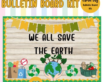 Earth Day Bulletin Board Classroom Display Door Decor Kit - Etsy