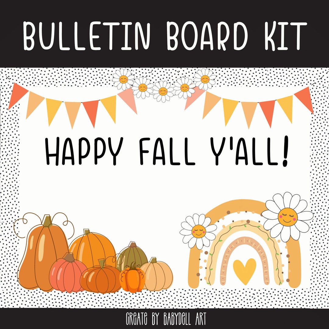 Halloween Bulletin Board, Fall Bulletin Board or Classroom Door Decor ...