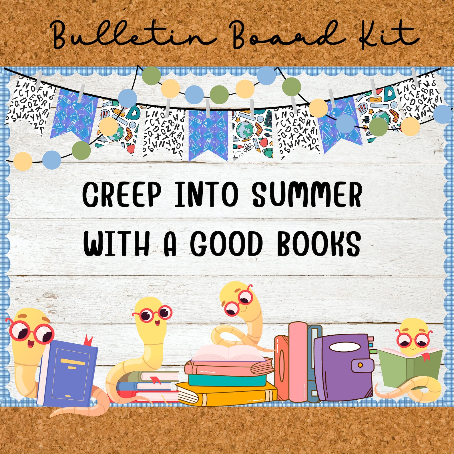 Reading Bulletin Board Kit: Classroom Library Decor - Etsy