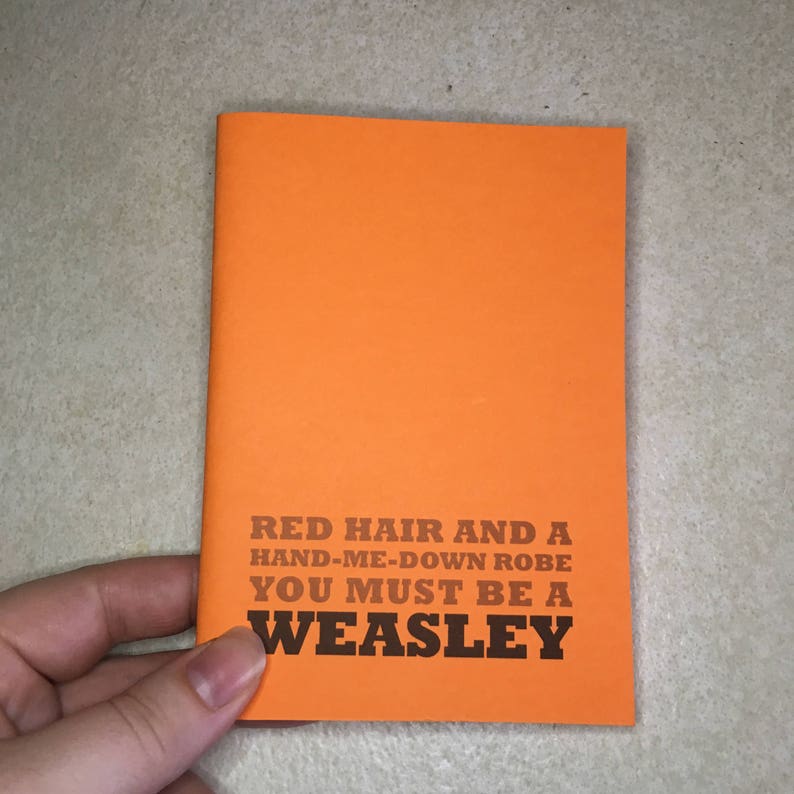 Mini Notebook // Weasley | Etsy
