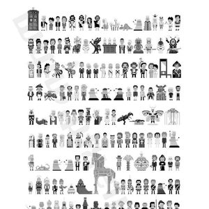 1st Doctor Who Poster - Limited Edition [8-bit Pixel Art Style] - Etsy