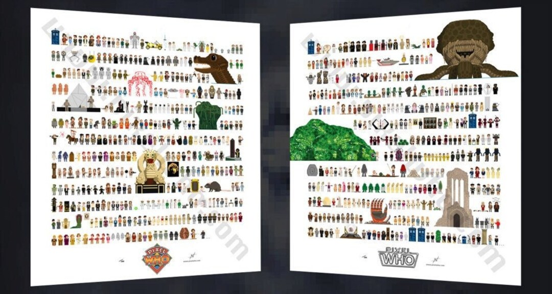 4th Doctor Who Poster - Part I, Part II, or Full Set - Limited Edition ...