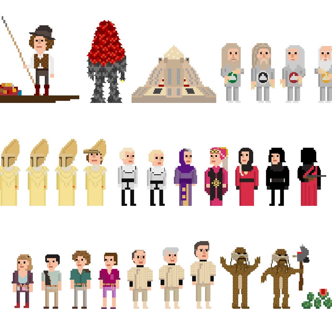 INDIVIDUAL: Pixel 8 Bit 4th Doctor Who Poster Part 1 or Part 2 - Etsy