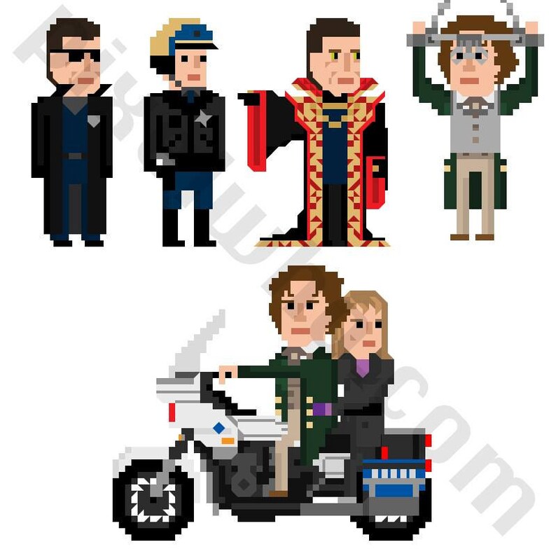 Discounted Pixel 8 Bit 8th Doctor Who Poster - Etsy