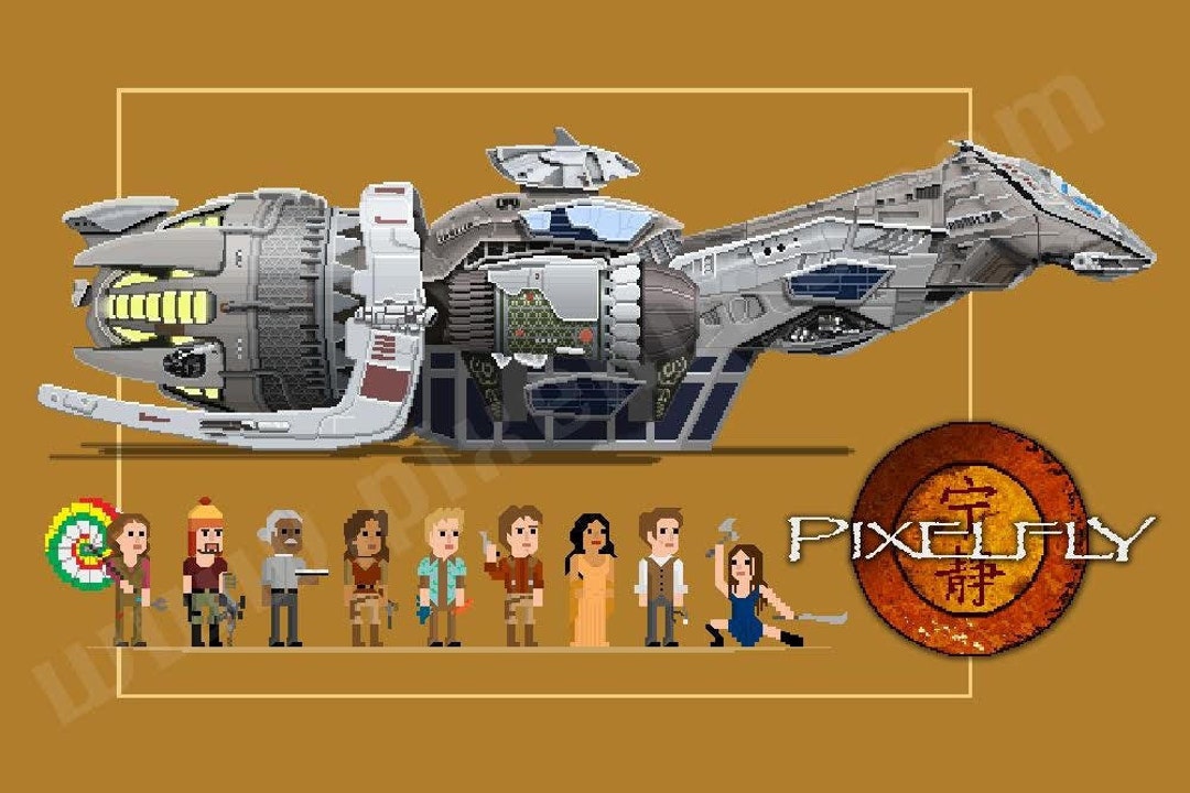 Shiny! Firefly Print [8-bit Pixel Art Style] - Etsy
