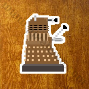 Doctor Who Vinyl Sticker [8-bit Pixel Art Style] - Etsy UK