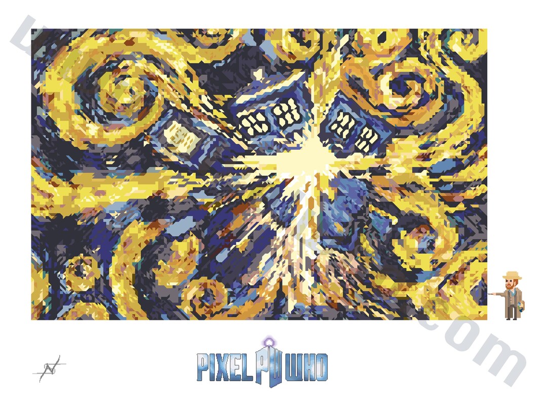 Exploding TARDIS [8-bit Pixel Art Style] - Etsy