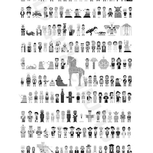 Pixel 8 Bit 1st Doctor Who Poster - Etsy UK