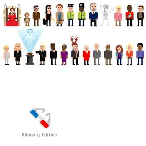 Pixel 8 Bit 10th Doctor Who Poster Open Edition Version - Etsy