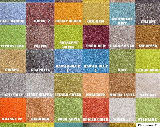 Colored Sand Various Sizes Available Colored Sand for Unity Ceremony ...