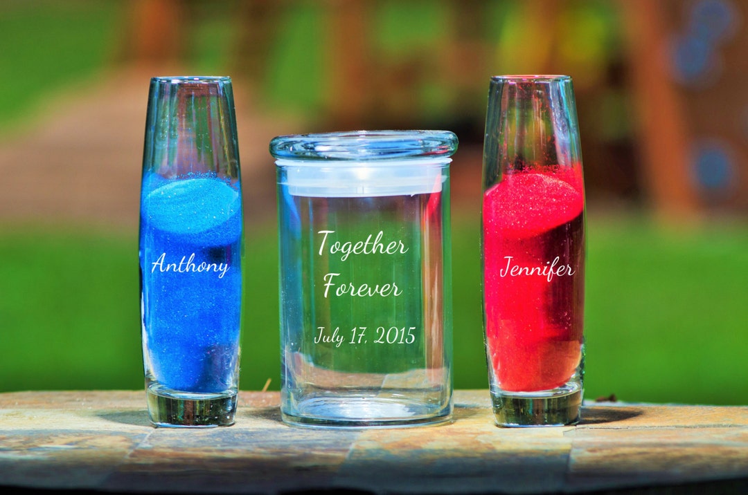 3pc Unity Sand Set FREE SAND INCLUDED Laser Etched - Etsy