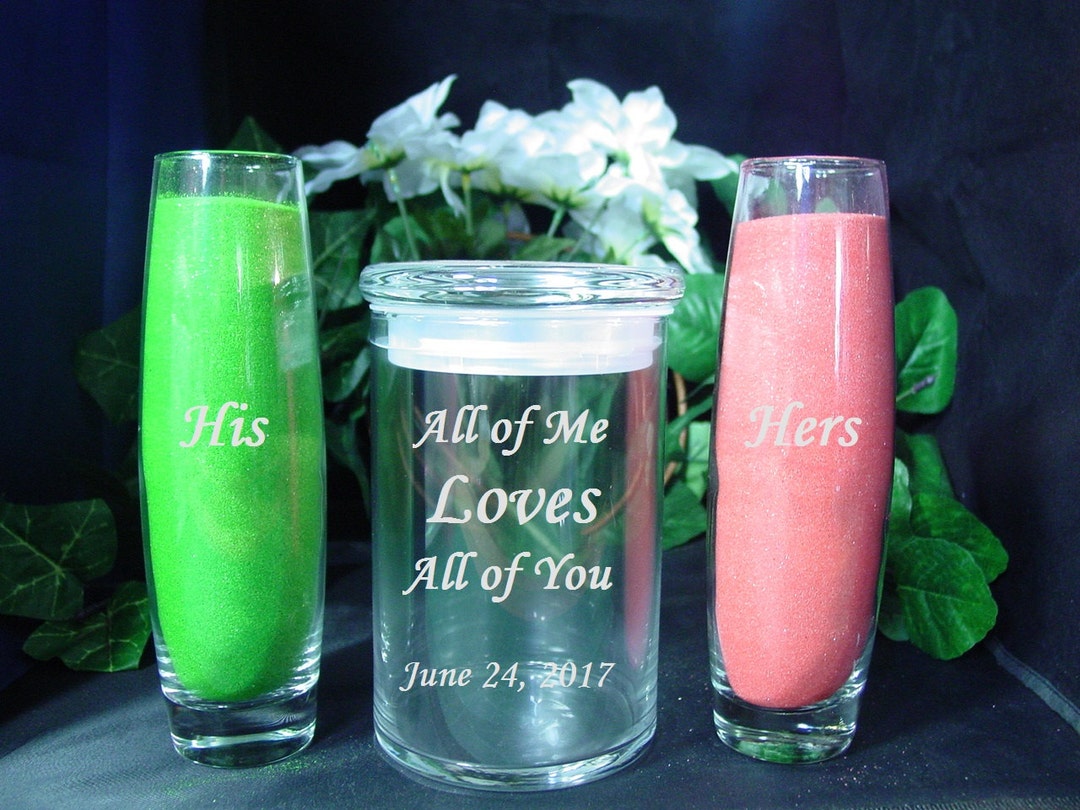 3pc Unity Sand Set FREE SAND INCLUDED Wedding Sand - Etsy