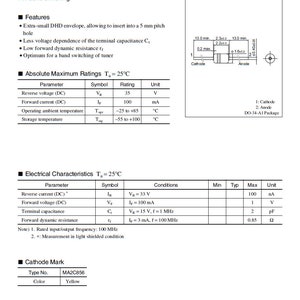 King of Tone Diodes Set / Klon Centaur Germanium Clipping Diodes (MA856 ...