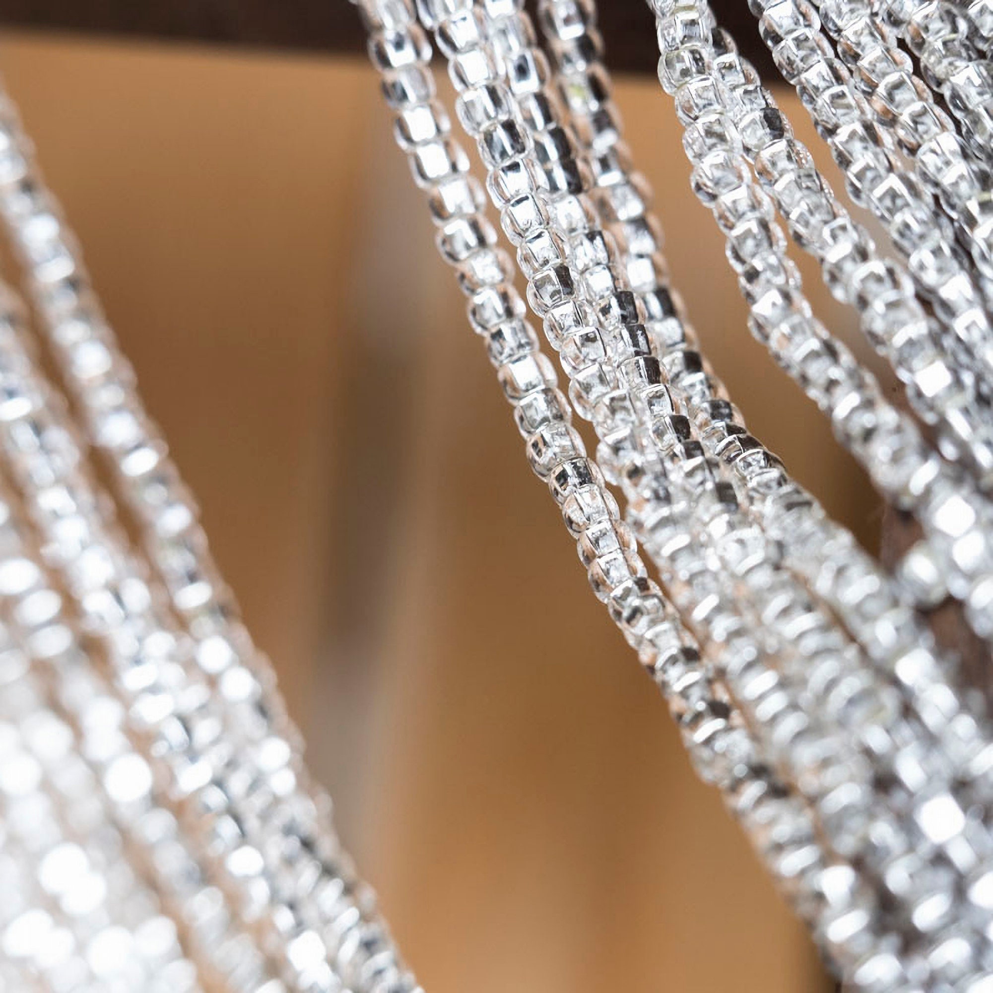 2mm clear silver beads each string 50 cm long | Etsy