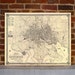 1851 Baltimore Vintage Map Canvas Print | Etsy