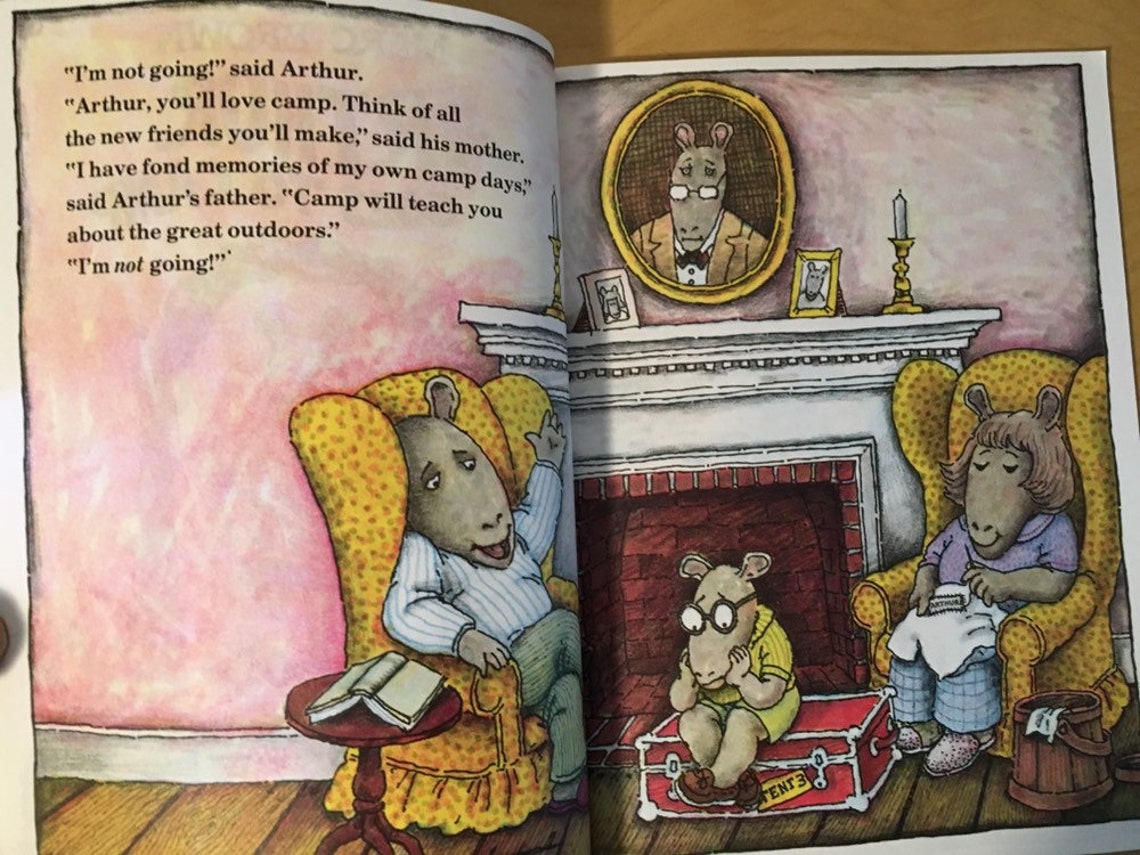 ARTHUR Goes To CAMP Marc Brown Book 1982 Arthur Adventure | Etsy