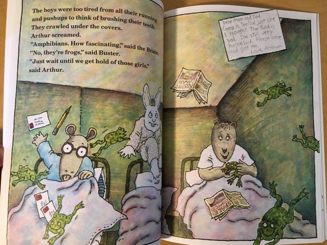 ARTHUR Goes To CAMP Marc Brown Book 1982 Arthur Adventure | Etsy