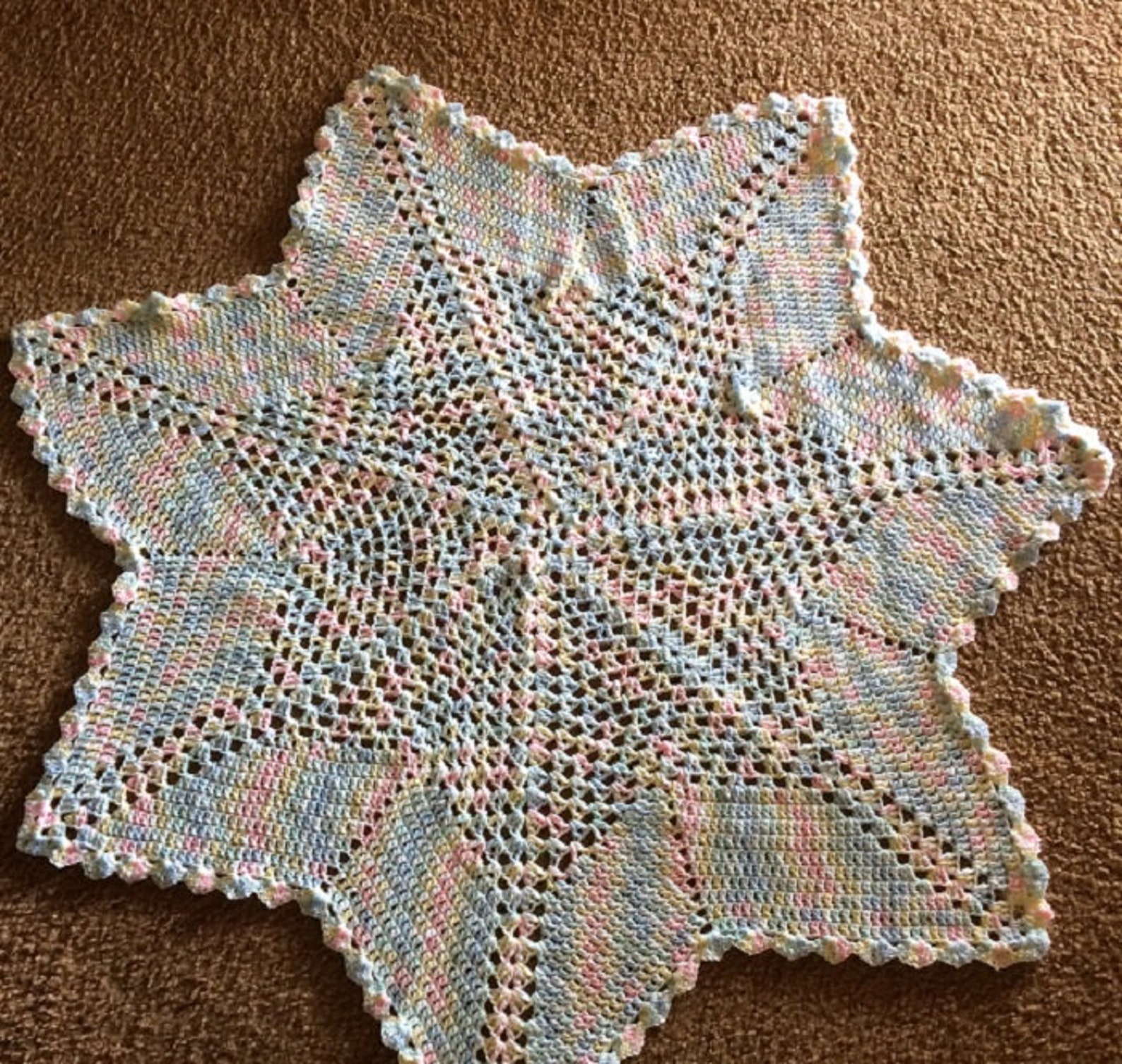 Baby Afghan - Crochet - Star Shaped - Etsy