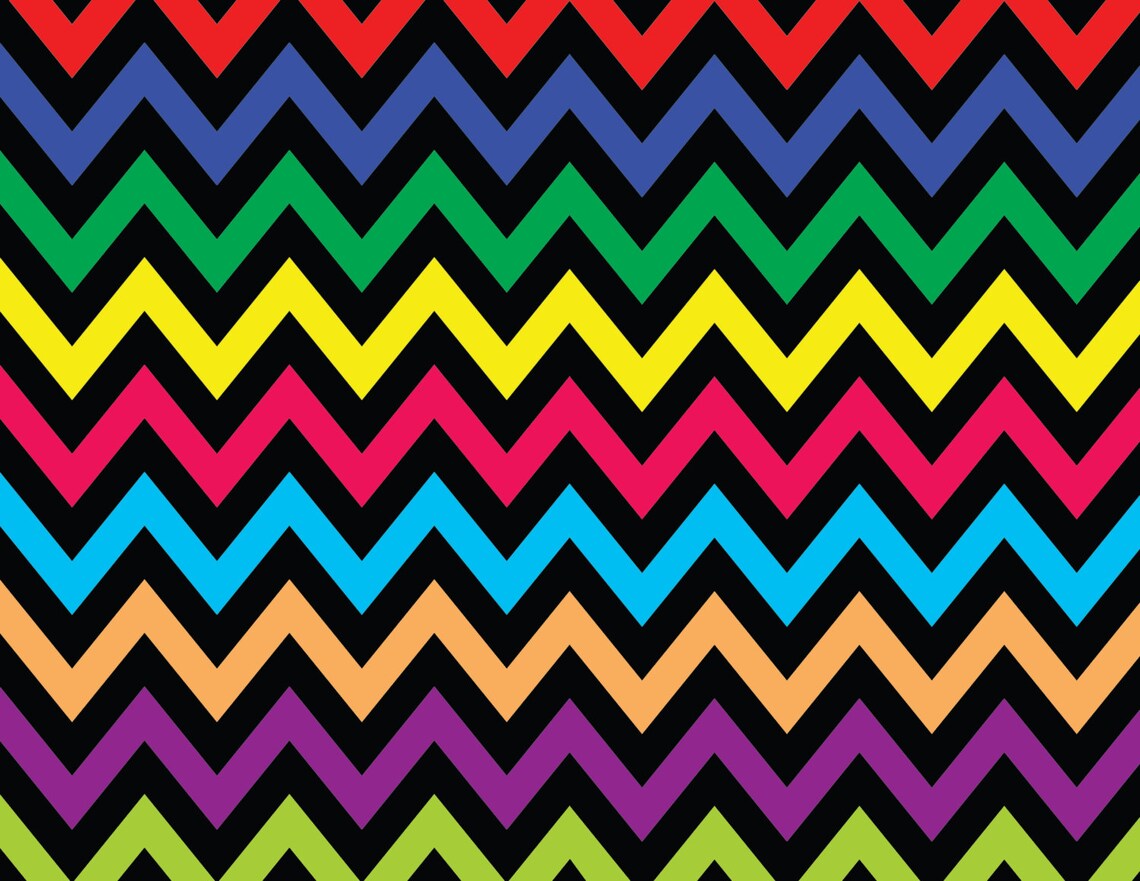 Colorful Chevron Digital Papers for Personal & Commercial Use - Etsy