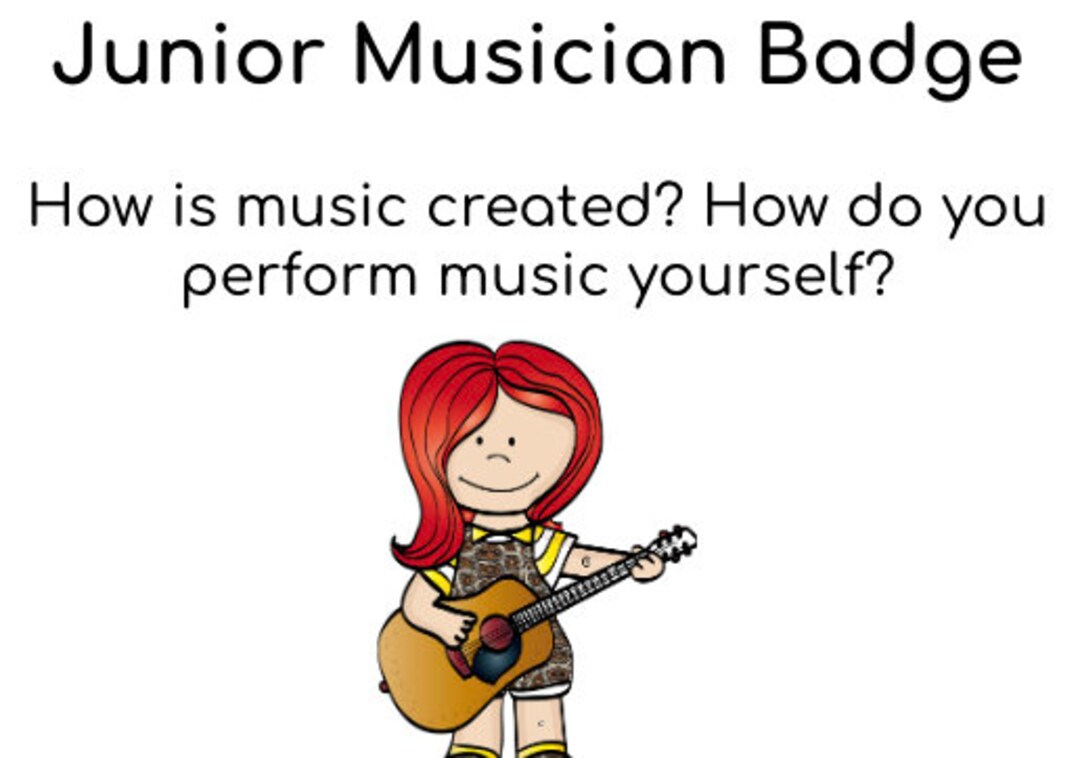 Junior Scout Musician Badge Booklet - Etsy