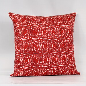 Red Throw Pillow Cover, Red Geometric Pillow, Red Pillows, Red Floral ...