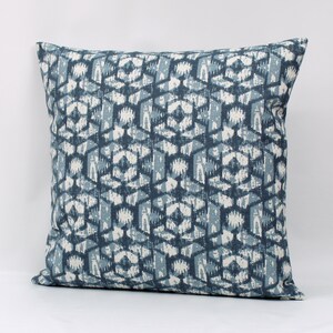 Navy Blue Geometric Throw Pillow Cover, Blue Throw Pillow Cover, Navy ...