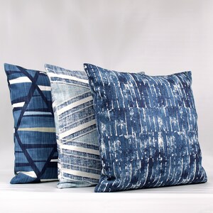 Navy Geometric Pillow Cover, Navy Pillows, Navy Throw Pillows, Navy ...