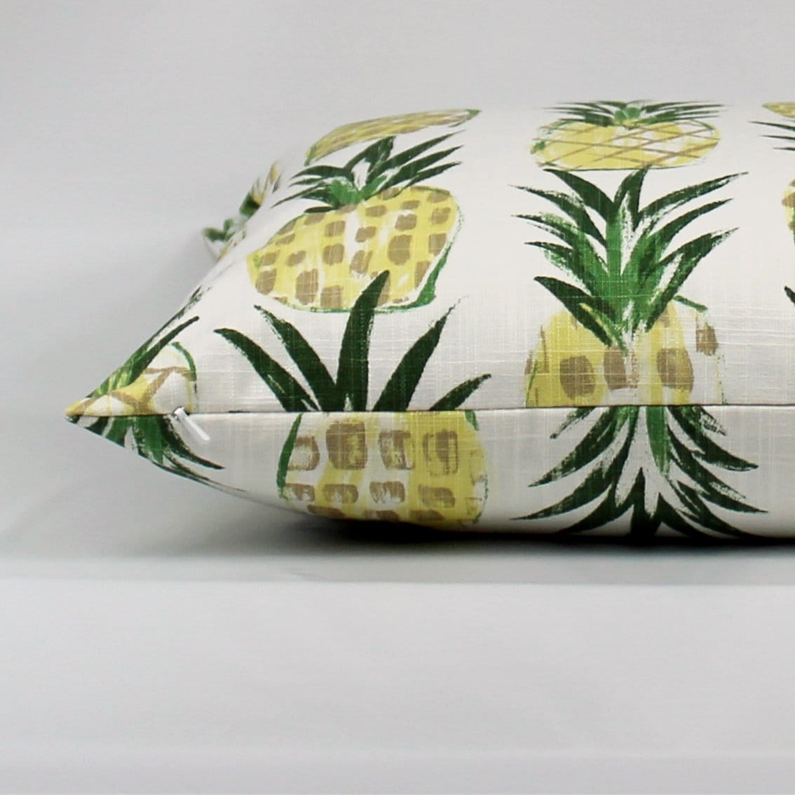 Pineapple Pillow, Yellow Green Throw Pillow, Tropical Pillow Cover ...