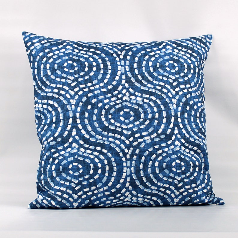 Cobalt Pillow Cover, Blue Throw Pillow, Cobalt Throw Pillow Cover, Blue ...