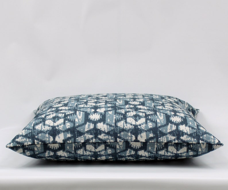 Navy Blue Geometric Throw Pillow Cover Blue Throw Pillow - Etsy
