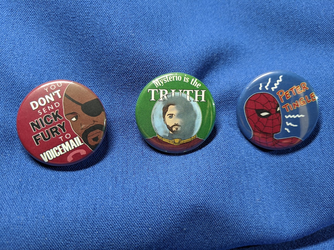 Spider Man: Far From Home 3-pinback Button Set 1.25 In - Etsy