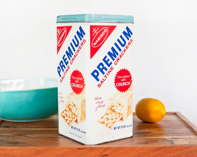 Premium Saltine Cracker Tin Container Vintage Packaging Metal - Etsy