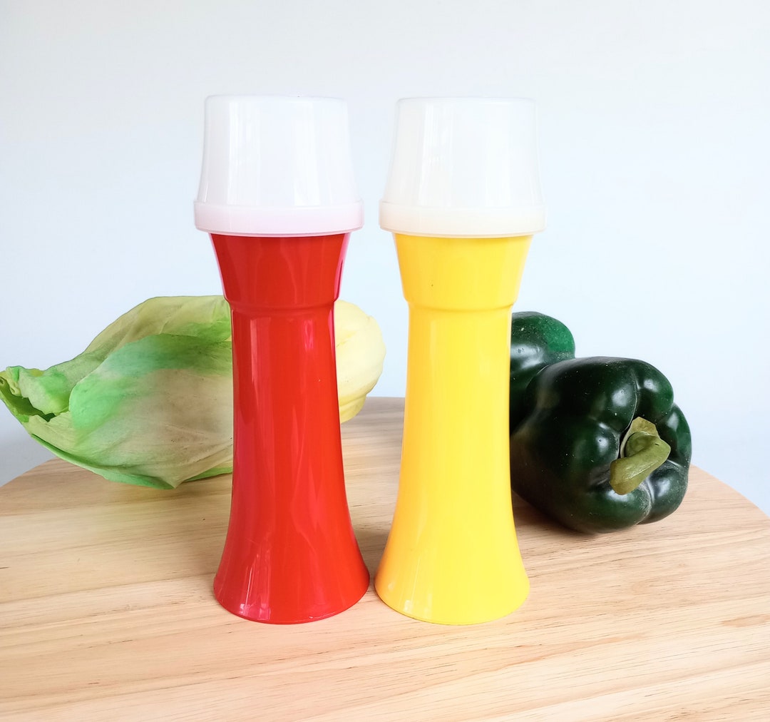 Tupperware Dispensers, Ketchup Mustard Pump Condiment Containers NOS ...