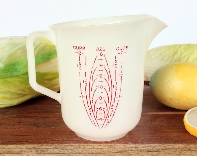 Tupperware Measuring Cup Pour Spout Jug Red 2 Cup 16 Oz 134 - Etsy