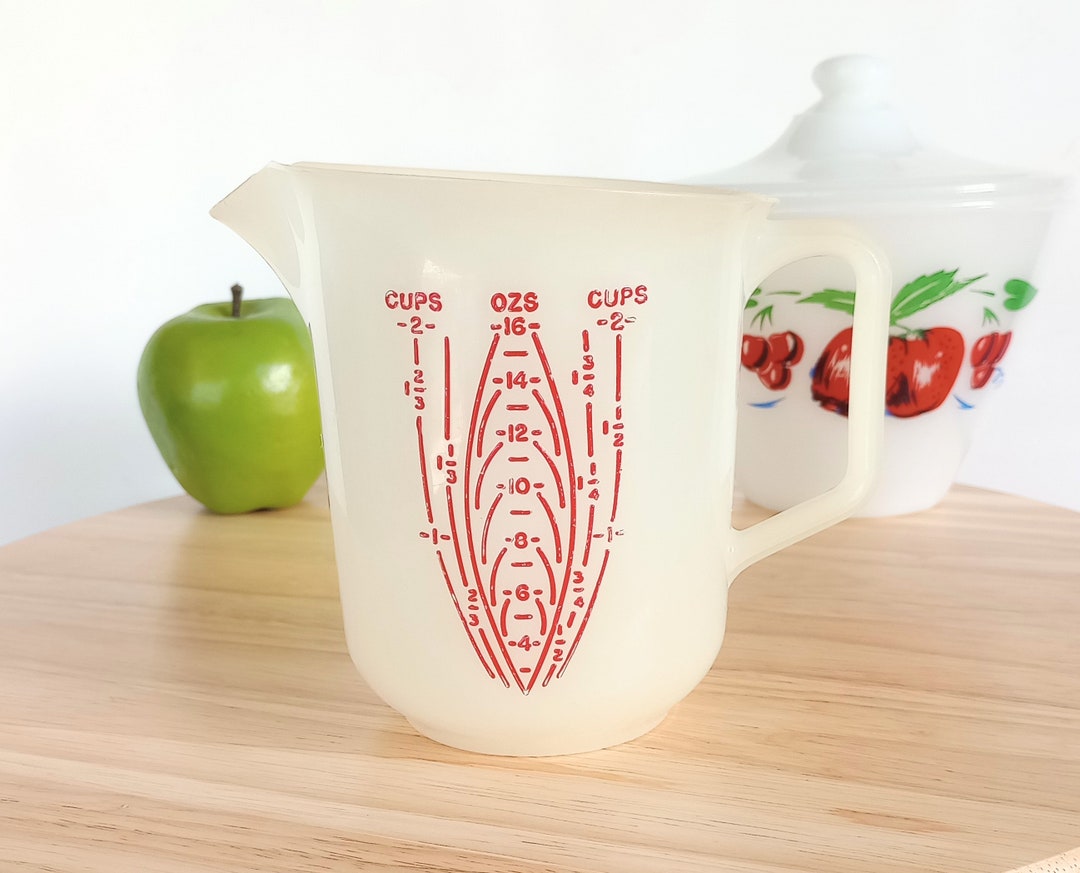 Tupperware Measuring Cup Pour Spout Jug Red 2 Cup 16 Oz 134 - Etsy