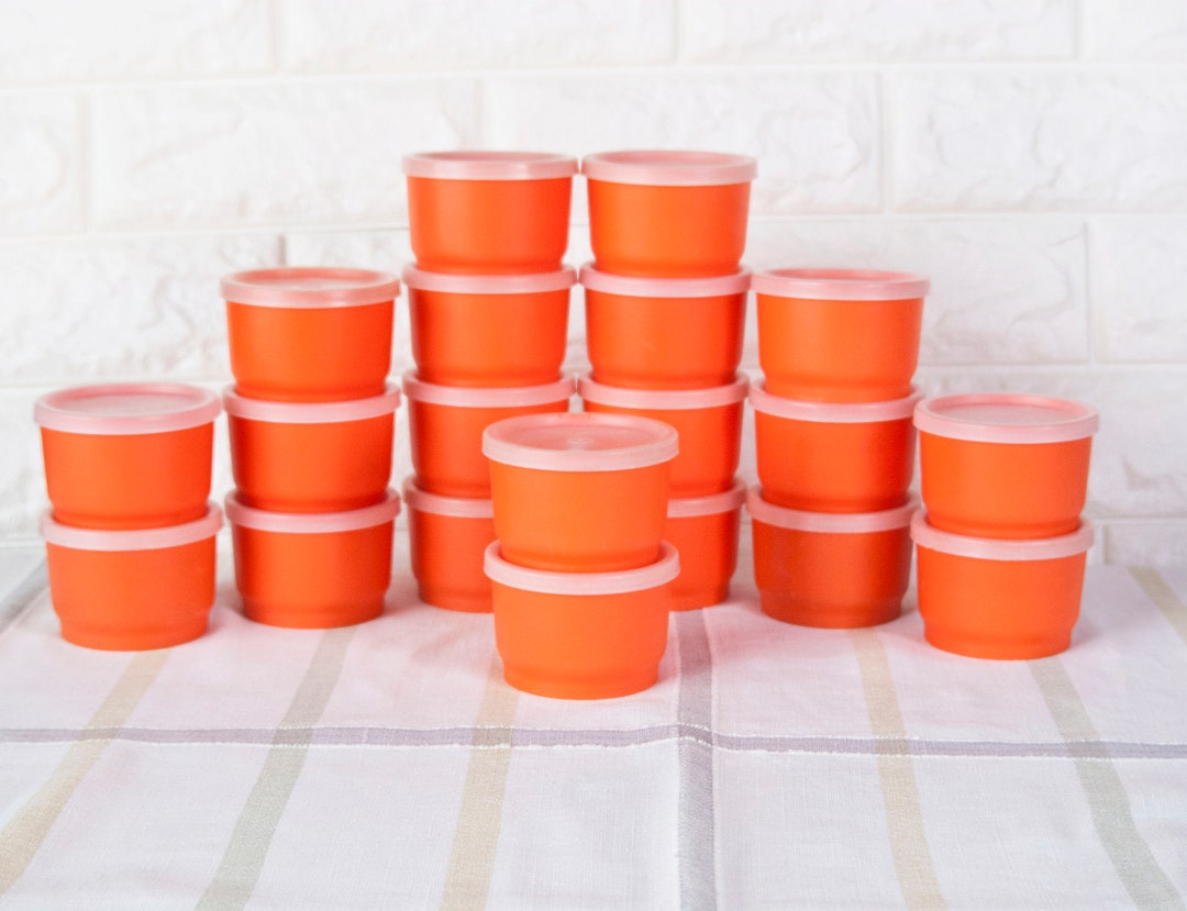 Tupperware Snack Cups Travel Size Sauce Storage Containers With Lids ...