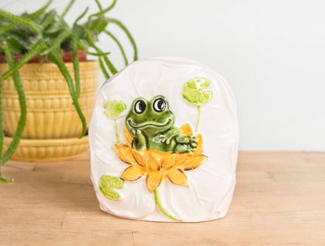 Sears Frog Napkin Holder Neil the Frog 1979 Japan - Etsy
