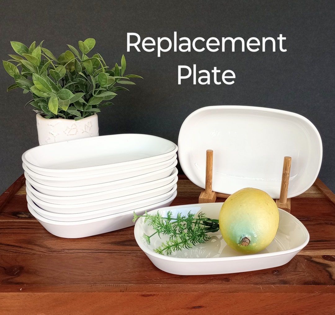 Corning Ware Sidekick Replacement Snack Plate, Pyroceram Oval Dish P ...