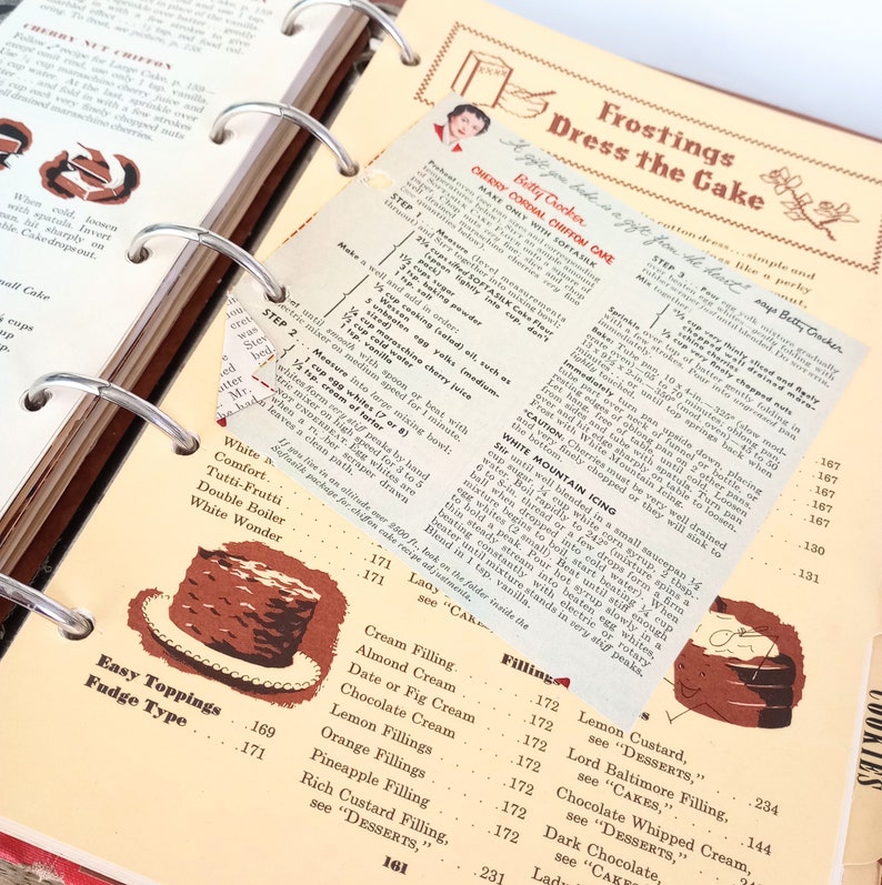 Betty Crocker's Picture Cook Book Ring Binder Cookbook 1950s Red Cover ...