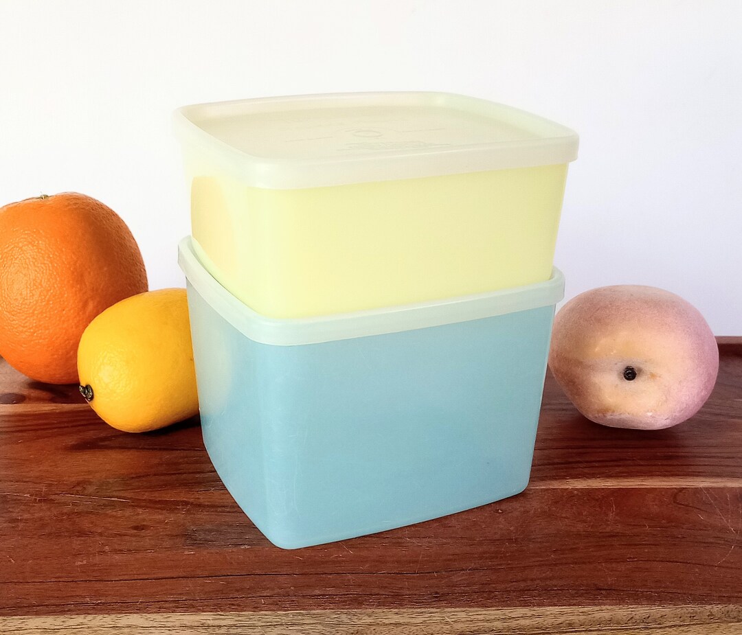 Tupperware Square Round Storage Containers Stacking Boxes Storage ...