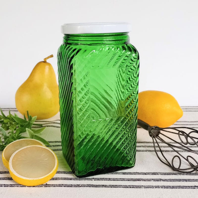 Owens Glass Canister - Etsy